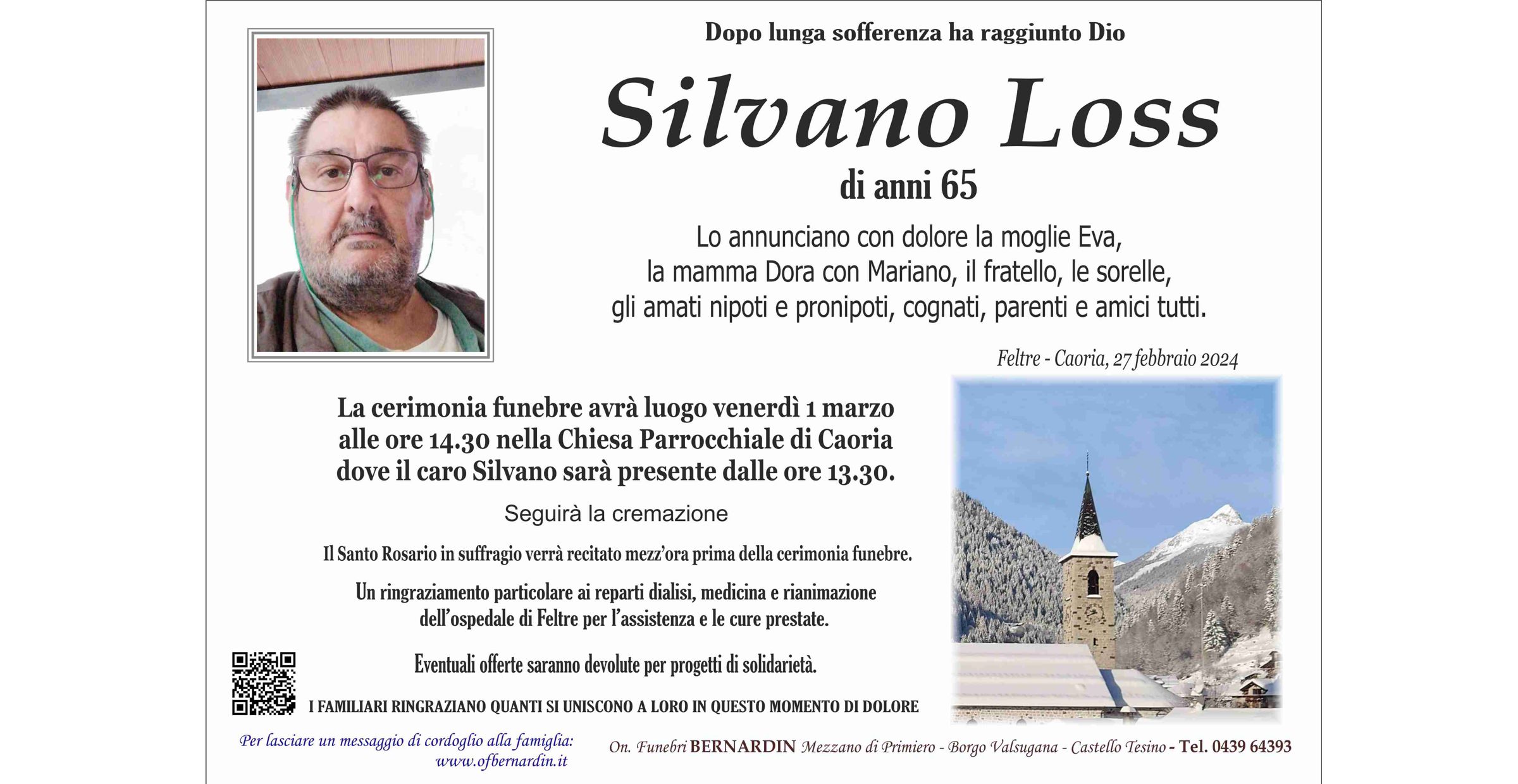 Silvano Loss - Onoranze Funebri Bernardin