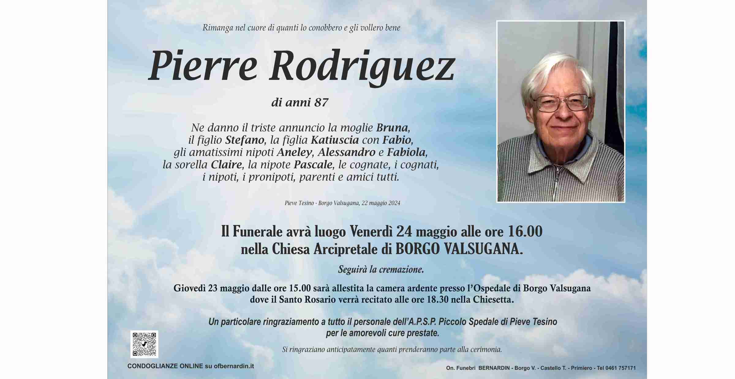 Pierre Rodriguez - Onoranze Funebri Bernardin