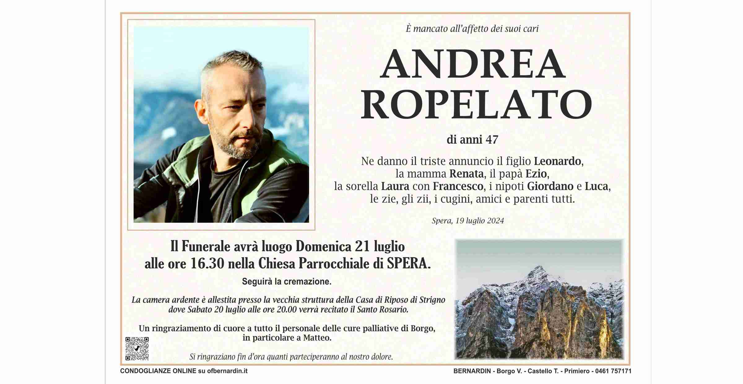 Andrea Ropelato - Onoranze Funebri Bernardin