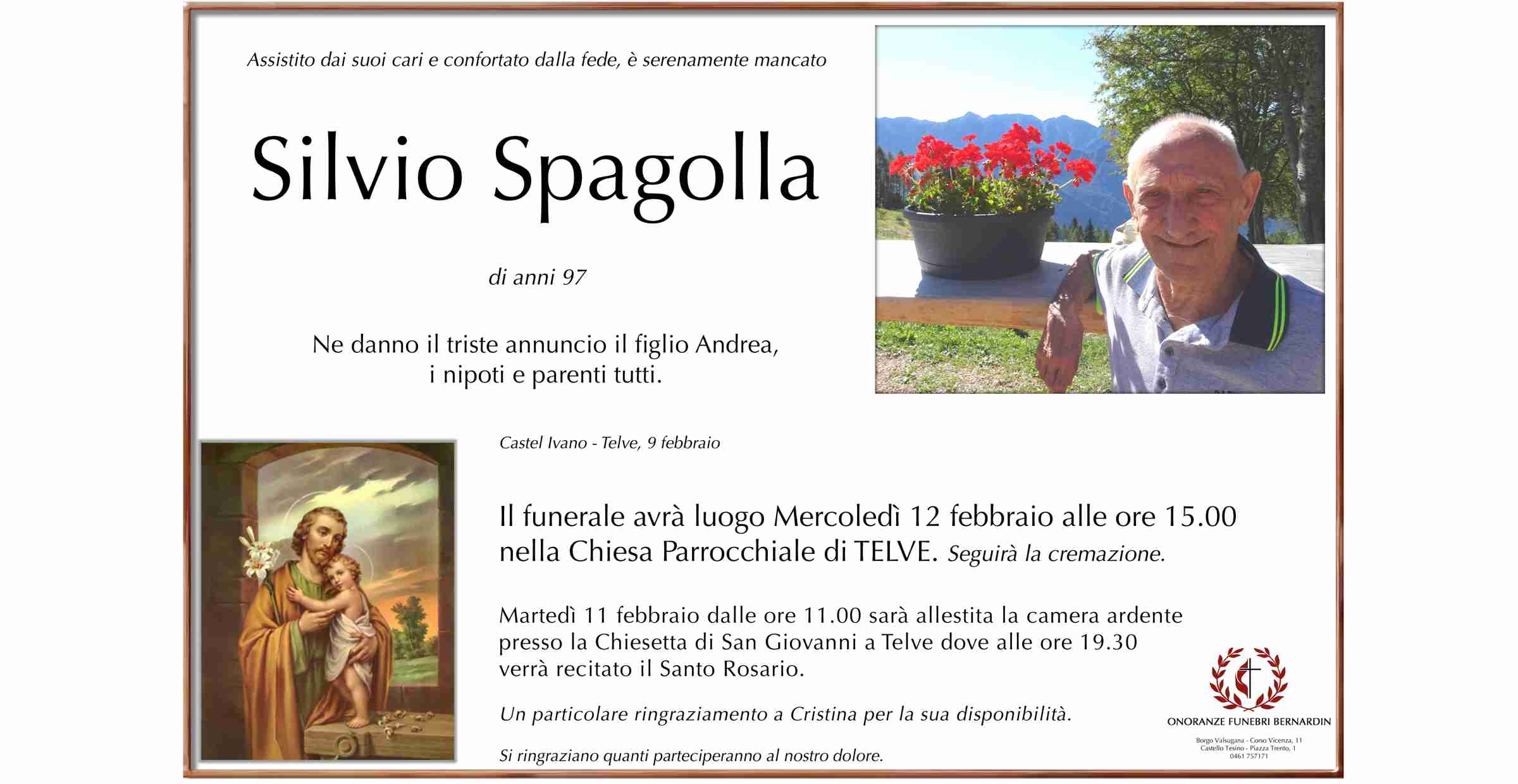 Silvio Spagolla - Onoranze Funebri Bernardin